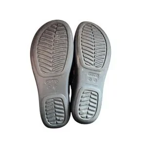 CROCS | Shoes | Crocs Sanrah Embellished Wedge Flip Flops Black Studded ...